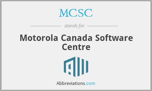 What does MCSC stand for?