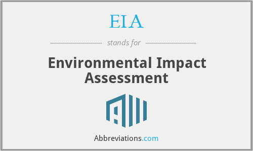What does EIA stand for?