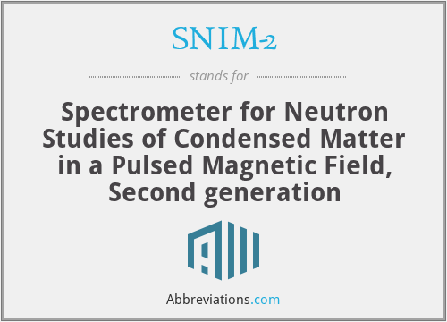 What does SNIM-2 stand for?