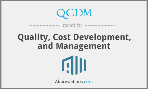 What does QCDM stand for?