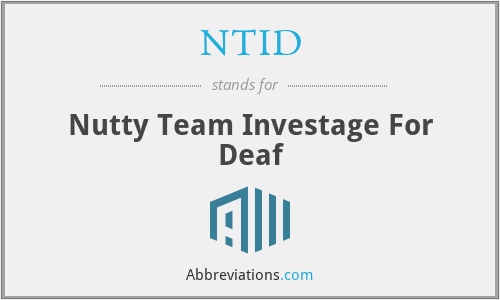What does NTID stand for?