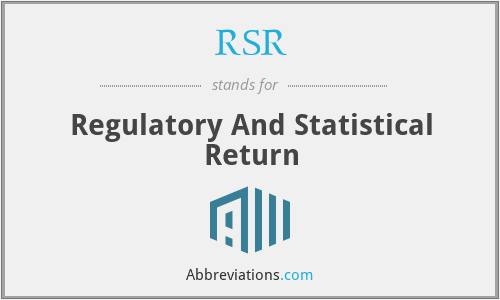 What does RSR stand for?