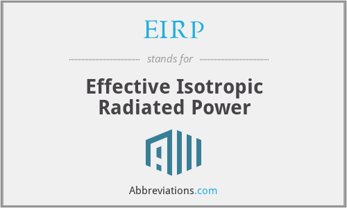 What does EIRP stand for?