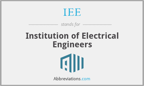 What does IEE stand for?