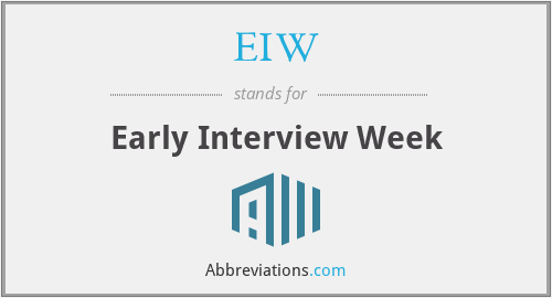 What does EIW stand for?