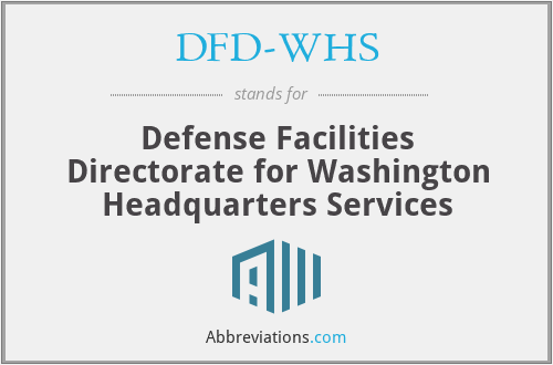 What does DFD-WHS stand for?