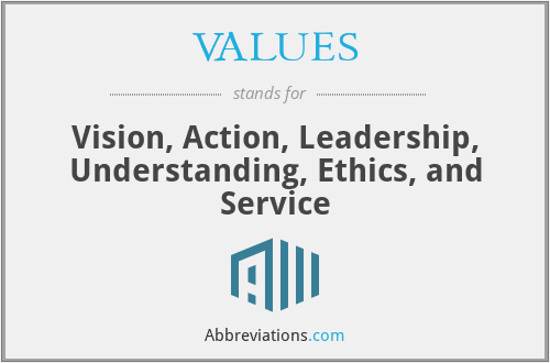 What does VALUES stand for?