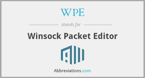 WPE - Winsock Packet Editor