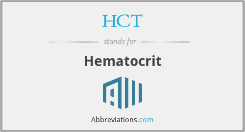 What does HCT stand for?