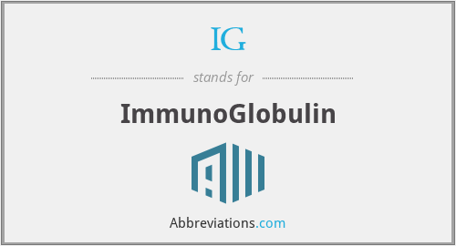 What does IG stand for?