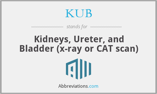 KUB - Kidneys, Ureter, and Bladder (x-ray or CAT scan)