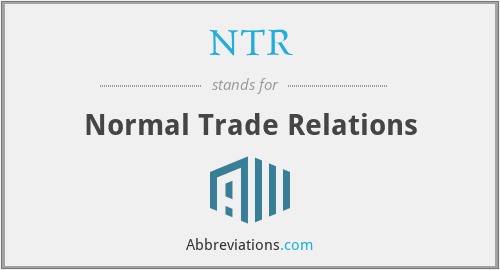 What does NTR stand for?