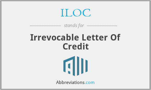 ILOC - Irrevocable Letter Of Credit