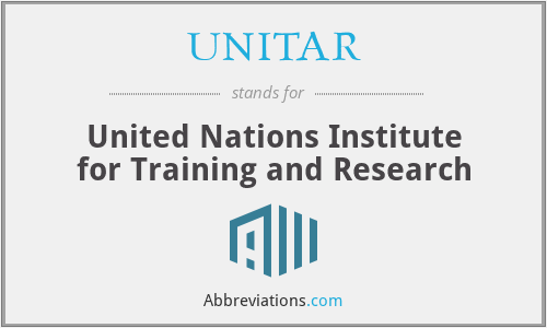 What does UNITAR stand for?