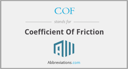 COF - Coefficient Of Friction