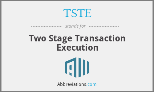 What does TSTE stand for?