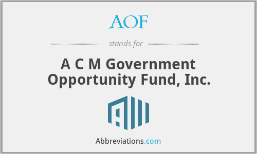What does AOF stand for?