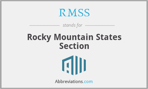 What does RMSS stand for?
