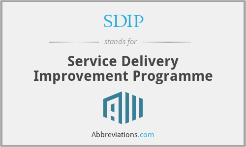 What does SDIP stand for?