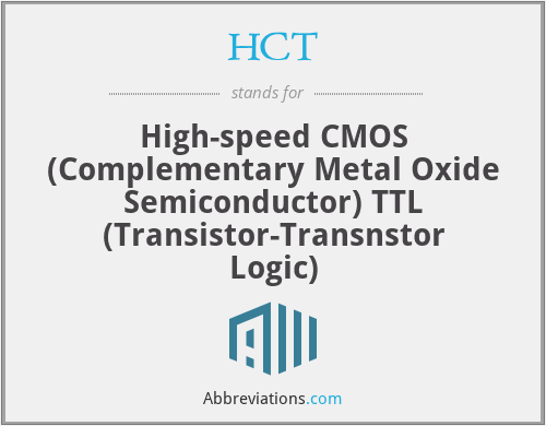 HCT - High-speed CMOS (Complementary Metal Oxide Semiconductor) TTL ...