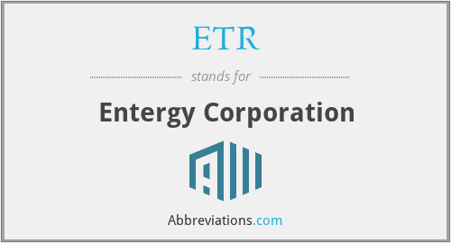 What does ETR stand for?