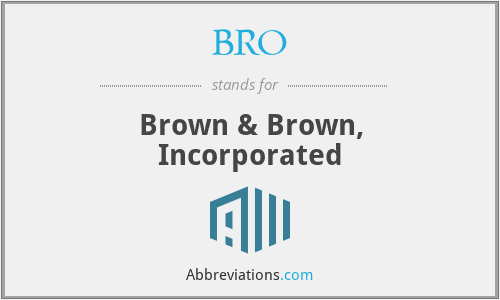 What does BRO stand for?