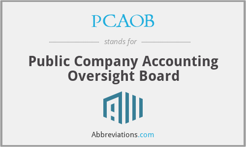 What does PCAOB stand for?