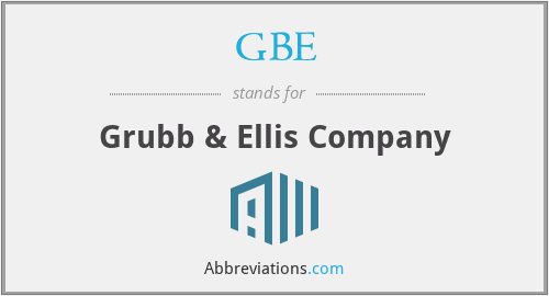 What does GBE stand for?