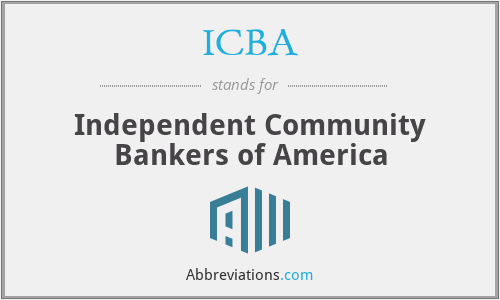 What does ICBA stand for?