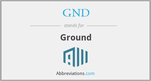 What is the abbreviation for ground?