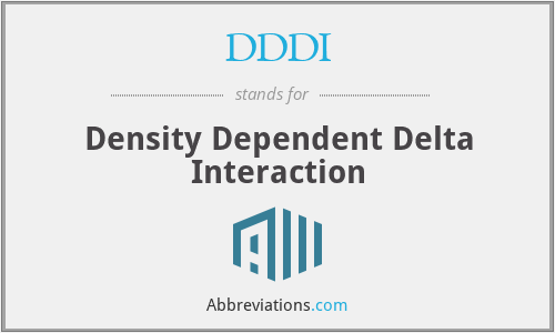 What does DDDI stand for?