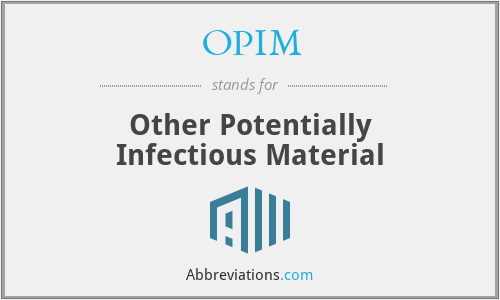 What does OPIM stand for?