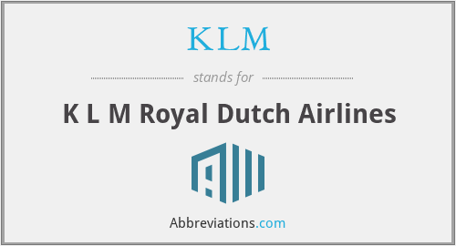 What does KLM stand for?