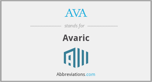 What is the abbreviation for Avaric?
