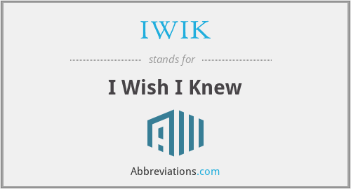 What does IWIK stand for?
