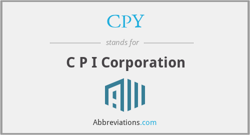 What does CPY stand for?