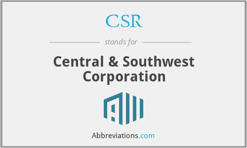 What does CSR stand for?