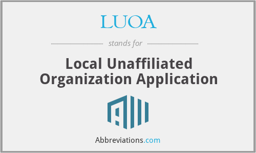What does LUOA stand for?