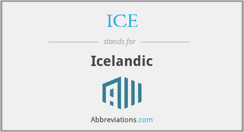 What does ICE stand for?