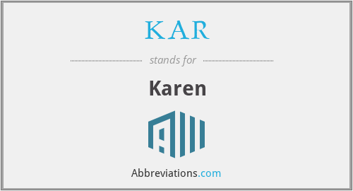 What does KAR stand for?