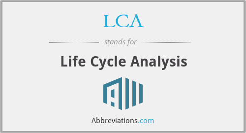 LCA - Life Cycle Analysis