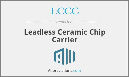 LCCC - Leadless Ceramic Chip Carrier