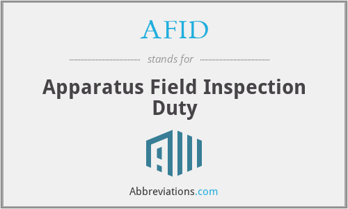 What does AFID stand for?