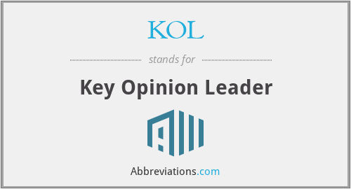 What does KOL stand for?