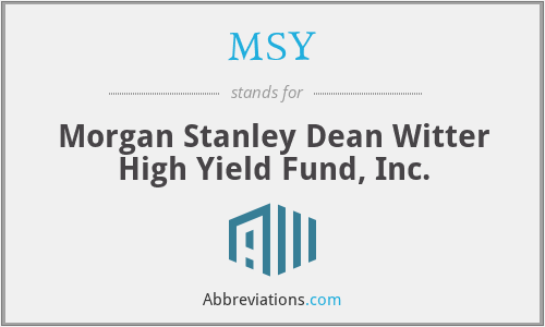 What does MSY stand for?