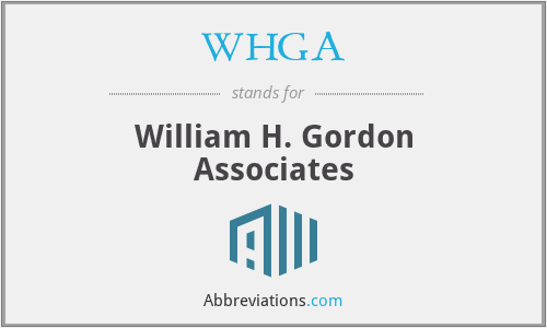 What does WHGA stand for?