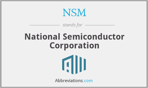 What does NSM stand for?
