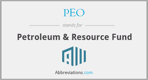 What does PEO stand for?