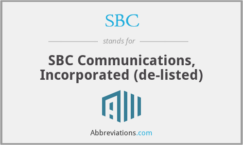 What does SBC stand for?