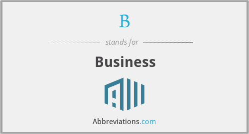 What is the abbreviation for business?